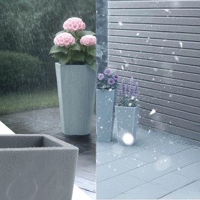 Sada 3 ks květináčů 2 square - šedá