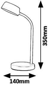 Rabalux 6780 - LED Stolní lampa BERRY LED/4,5W/230V