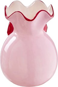 PRESENT Váza mašle 13 cm - růžová
