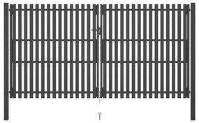 Zahradní brána ocel 4 x 2,5 m antracitová