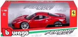 Bburago RACE+PLAY Ferrari 488 GTB červená / 1:18 / od 3 let