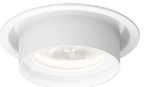 Wever & ducré kulaté stropní vestavné svítidlo rini sneak ip44 ceiling rec 1.0 led 1800-3000k w tree bílá matná