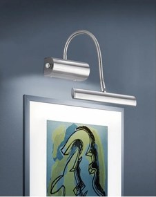 LED nástěnné svítidlo s ohybatelnou konstrukcí/stmívatelné ve stříbrné barvě Curtis – Trio