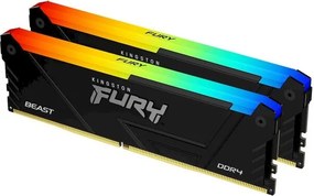 Kingston FURY Beast 32GB 3600MT/s DDR4 CL18 DIMM (2x16GB) RGB XMP (KF436C18BB2AK2/32) Černá