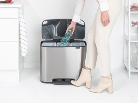 Brabantia BO pedálový koš 3x11L matná ocel otiskuvzdorná