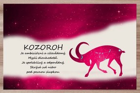 Prostírání Kozoroh (22.12. - 20.1.) - červené