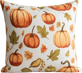 Povlak na polštář z mikrovlákna AUTUMN PUMPKINS 45x45 cm, barevný