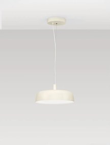 Krémové hliníkové LED stmívatelné závěsné svítidlo ø 40 cm Noelia – Nova Luce