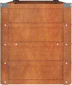 Zahradní vyvýšený záhon rezavý 100 x 40 x 45 cm cortenová ocel 151950