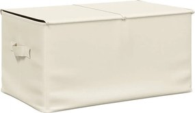 Úložné boxy 2 ks textil 50 x 30 x 25 cm krémové 332917