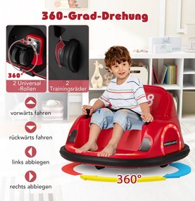 Costway Bumper Car pro děti Elektrický Bumper Car s blikajícími LED světly
