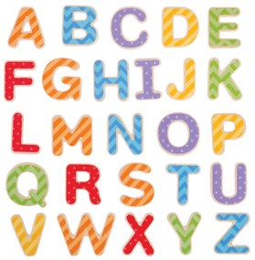Bigjigs Toys Magnetická barevná abeceda (Velká písmena)