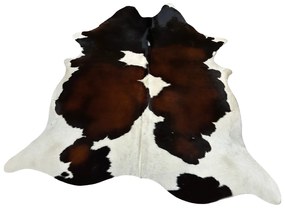 Koberec kusový hovězí kůže 3,5 m2, hnědobílá reddish 961