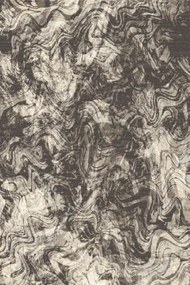 Kusový koberec vlněný Agnella Tempo Natural Rock tmavě hnědý béžový Rozměr: 133x195 cm