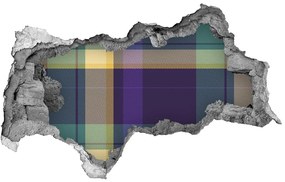 Wallmuralia Díra 3D fototapeta nálepka Mříž textura 95x73 cm