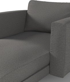 Potah na IKEA Norsborg šezlong s loketními opěrkami barva šedá látka pletený vzor