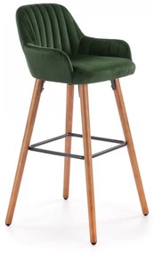 Barová židle Naty tmavě zelená