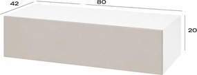 Toaletní stolek 80 cm nymphaea alba / kašmír Space