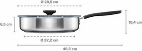 Fiskars Functional Form 1072314 Pánev s pokličkou 26 cm