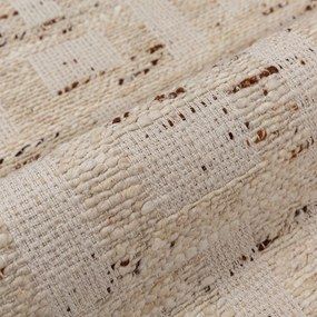Ručně tkaný koberec s příměsí vlny v přírodní barvě 140x200 cm Rova Blend – Flair Rugs
