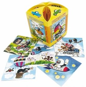 Pexeso Krtek MAXI papírové společenská hra 40 velkých kartiček v krabičce 8x8x9cm