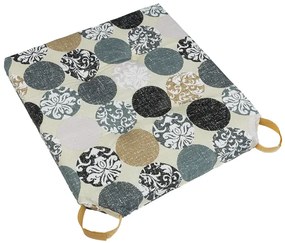 Bellatex Sedák hladký Ulla 40x40 cm na suchý zip Koule šedá