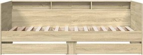 Válenda se zásuvkami bez matrace dub sonoma 90 x 190 cm 3280855