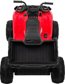 Ramiz Dětská čtyřkolka XL ATV 2,4 GHz na baterie červená na dálkové ovládání + pohon 4x4 + nosič zavazadel + pomalý start + EVA + LED a zvuky