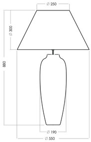 4concepts Designová stolní lampa CANNES