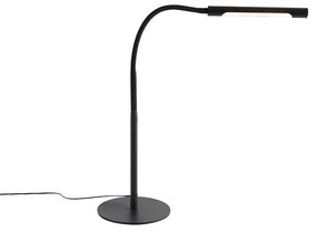 Designová stolní lampa černá vč. LED s dotykovým stmívačem - Palka