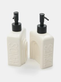 Sinsay - Set of kitchen detergent dispensers 2 pack - bílá