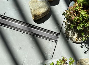 Odtokový žlab REA Neox Slim Pro 90, broušený nikl