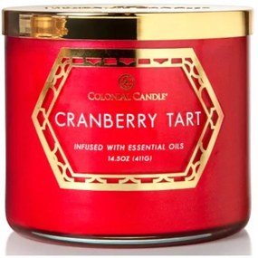 Colonial Candle svíčka Luxe Cranberry Tart, 411 g