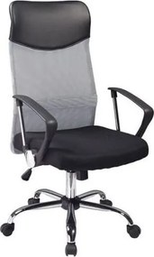 Nábytkáři ORFA Q-025 - kancelářská židle -černá / šedá koženka (OBRQ025CSML=1balík) Nosnost 120kg (S) (K150-E)***DO VYČERPÁNÍ ZÁSOB