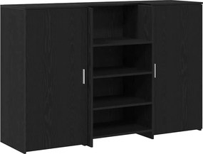 Recepční stůl černý dub 155x50x103,5 cm kompozitní dřevo 3324197