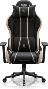 Látková herní židle černo-béžová Diablo X-One 2.0 Camel Black Small