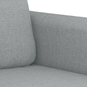 3dílná sedací souprava s poduškami světle šedá textil 3202094