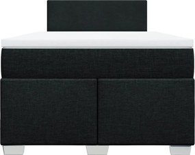 Box spring postel s matrací černá 120x200 cm textil 3285850