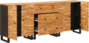 Servírovací skříň 3 ks 60 x 33 x 75 cm Masivní mangové dřevo 3310101