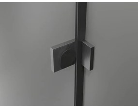 Mexen, Mexen Lunar pravé otočné sprchové dveře 70 cm, průhledné, pistolově šedé kartáčované - 834-070-000-66-00-P