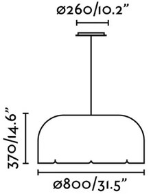 Faro 20104 - LED Lustr na lanku MUTE LED/24W/230V pr. 80 cm 4000K