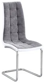 Jídelní židle SALOMA NEW tmavě šedá/bílá - TempoKondela
