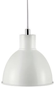 Nordlux Bílé kovové závěsné světlo Pop 22 cm