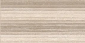 Obklad Ragno Travertino beige canneto 3D vein cut 60x120 cm reliéfní RCAX