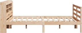 Rám postele s čelem 150 x 200 cm masivní borovice 3306686