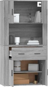 Skříň highboard šedá sonoma kompozitní dřevo 3185373