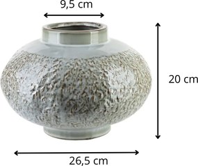 Nízká váza Arina 20 cm zelená