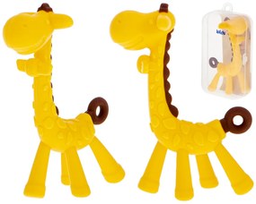 KIK KX5357 Silikonové kousátko žirafa žlutá