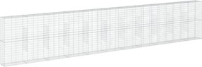 Gabionový koš s víkem 1 100 x 50 x 200 cm pozinkované železo 3295176