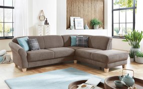 XXXLutz ROHOVÁ SEDAČKA, textil, šedohnědá Sit & More - Sedací soupravy - 000144005321